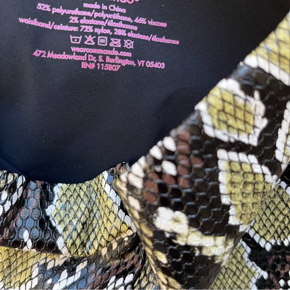 Commando | Pants & Jumpsuits | Commando Faux Leather Snake Print 78 ...